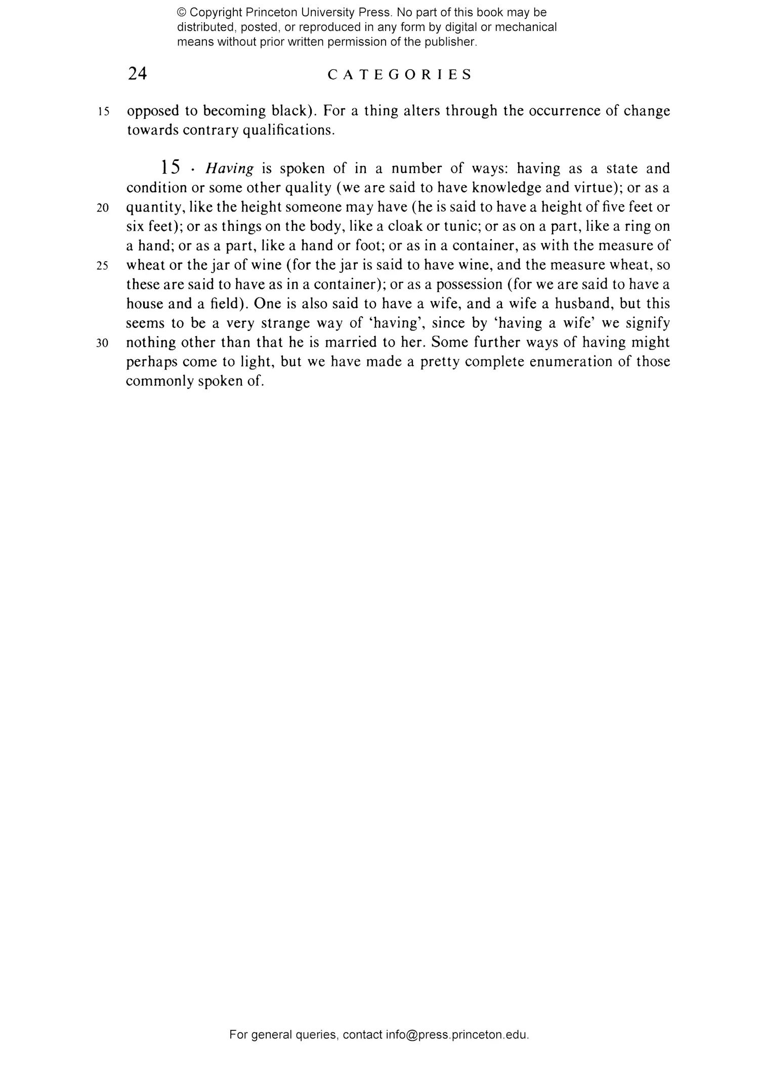 The Complete Works of Aristotle, Volume One | Princeton University Press