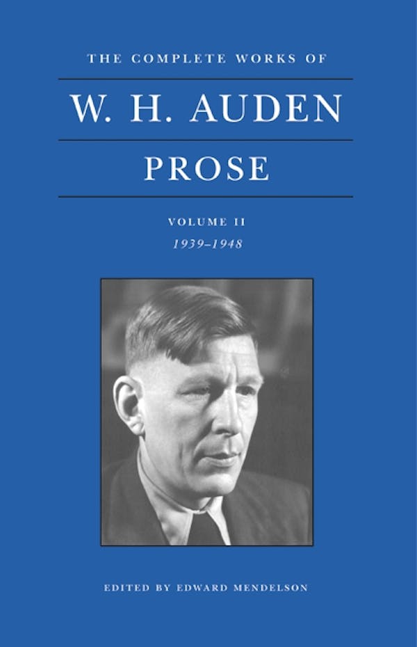 The Complete Works of W. H. Auden | Princeton University Press