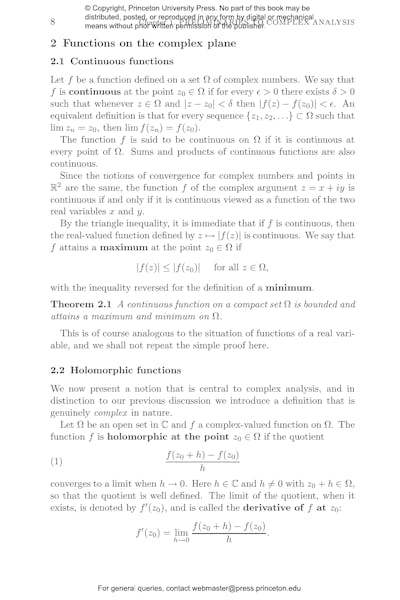 Complex Analysis | Princeton University Press