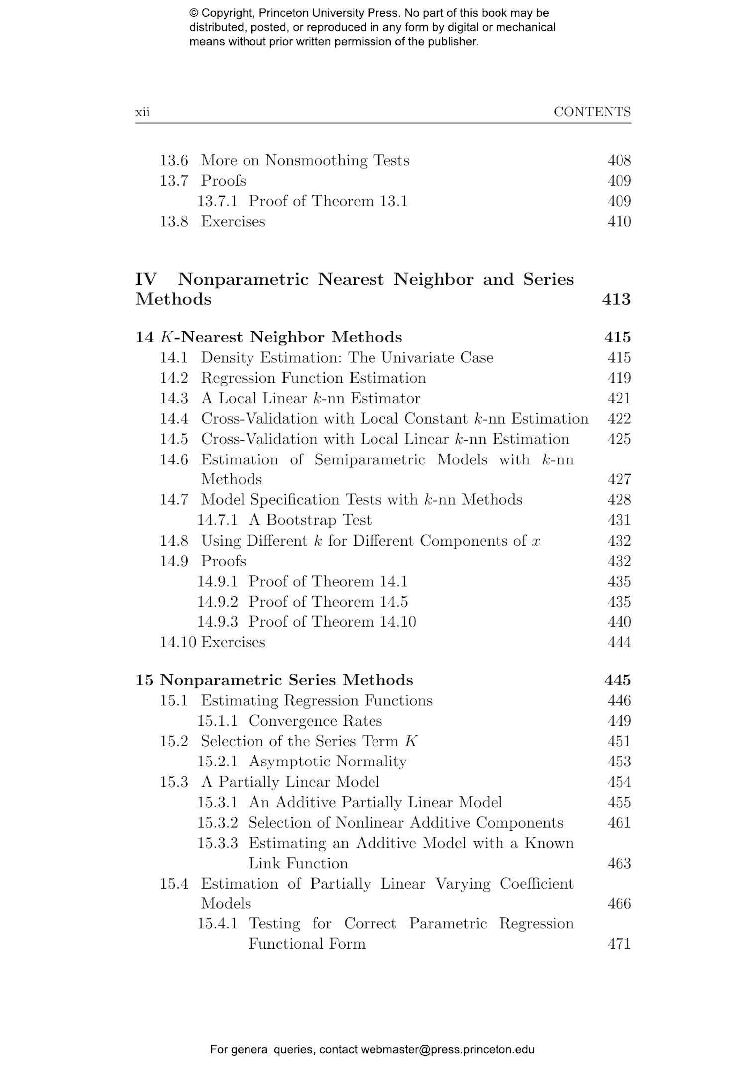 Nonparametric Econometrics | Princeton University Press