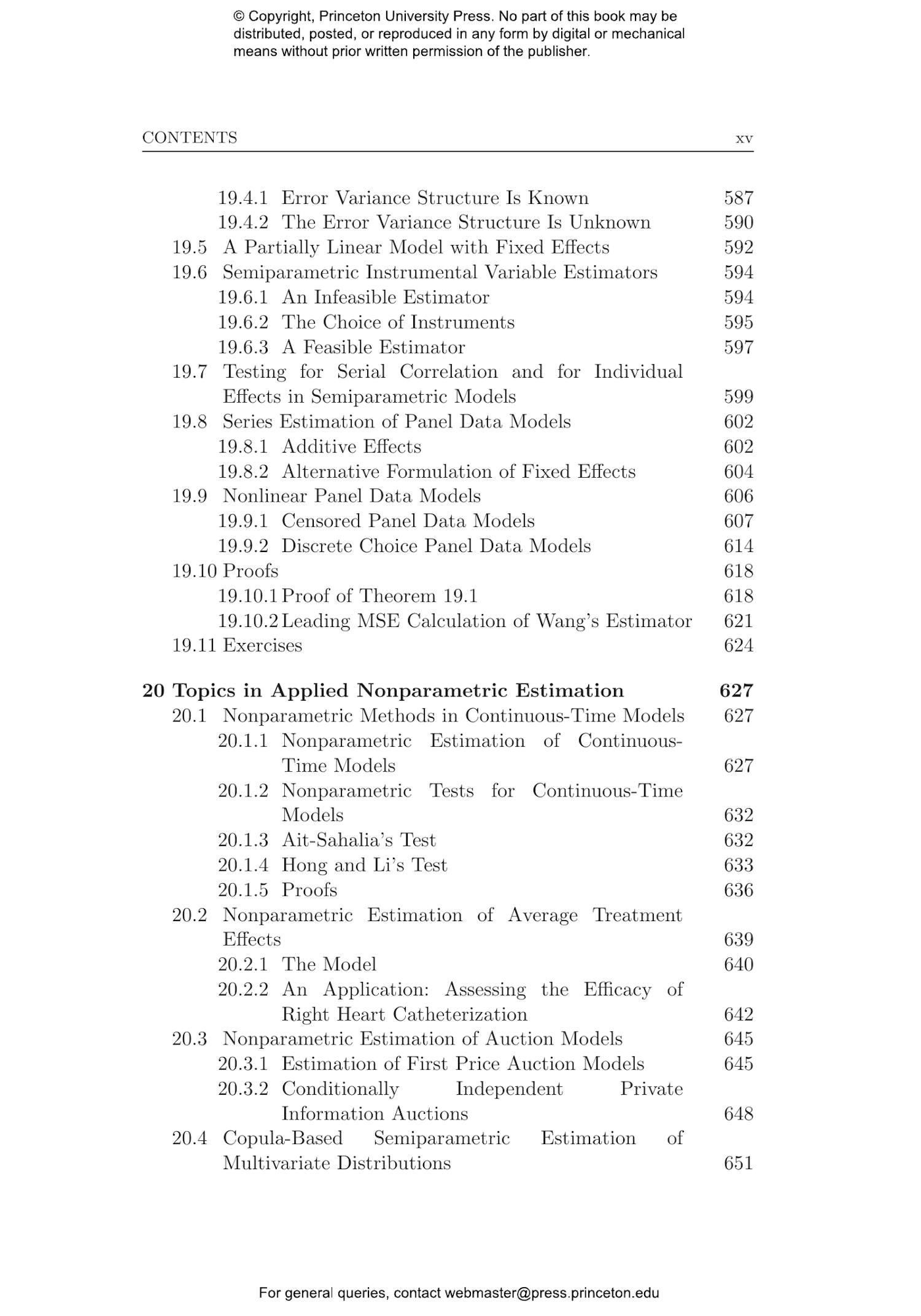 Nonparametric Econometrics | Princeton University Press