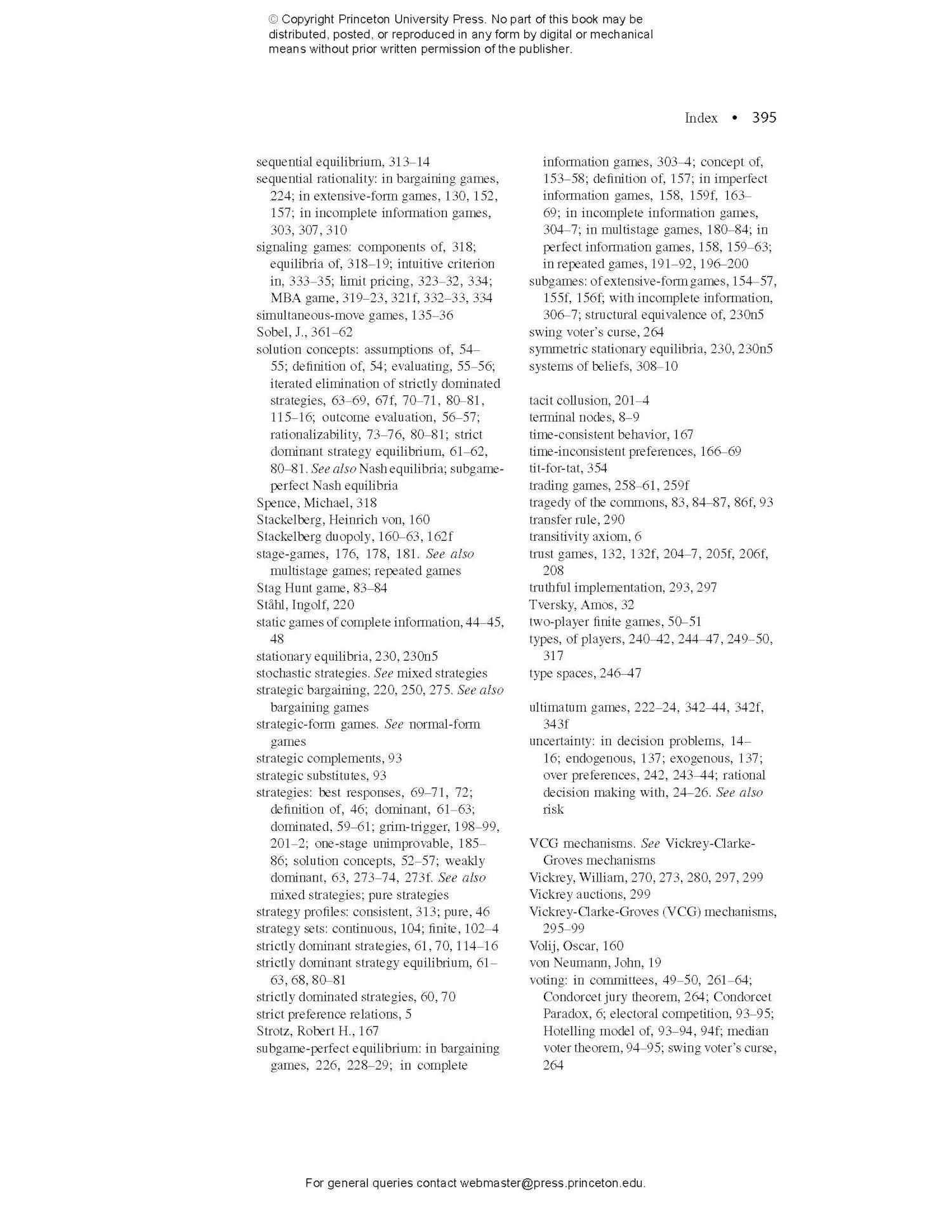 Game Theory | Princeton University Press