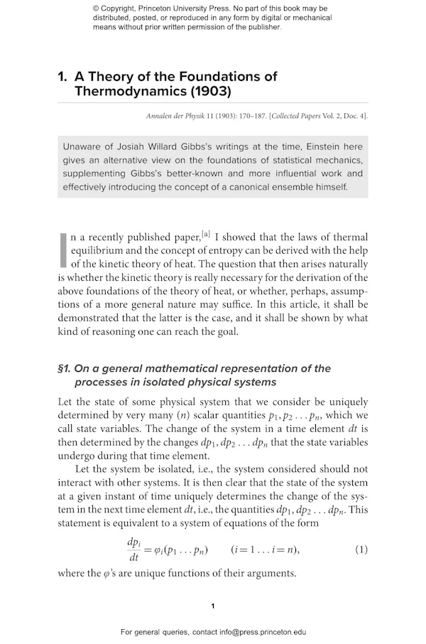 The Essential Einstein: Scientific Writings | Princeton University Press