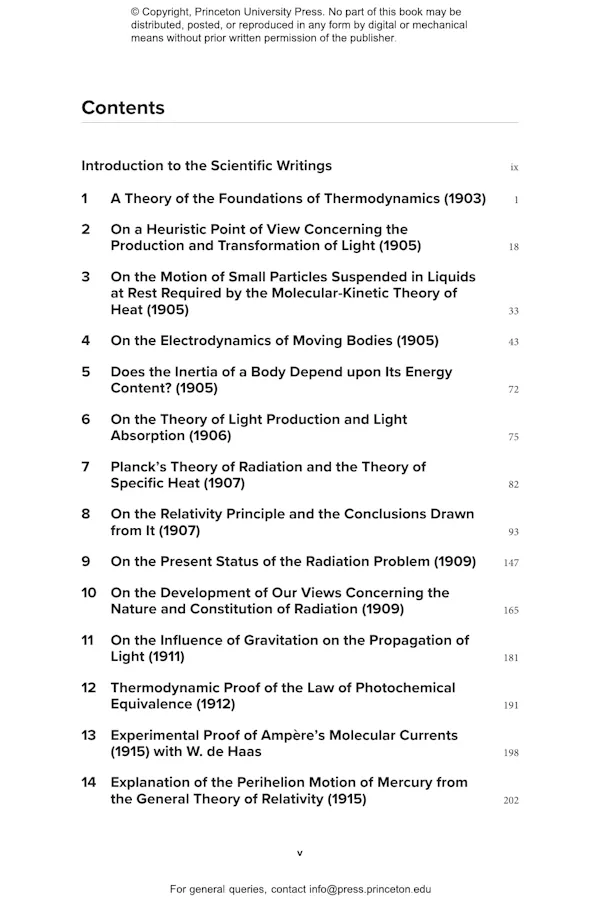 The Essential Einstein: Scientific Writings | Princeton University Press
