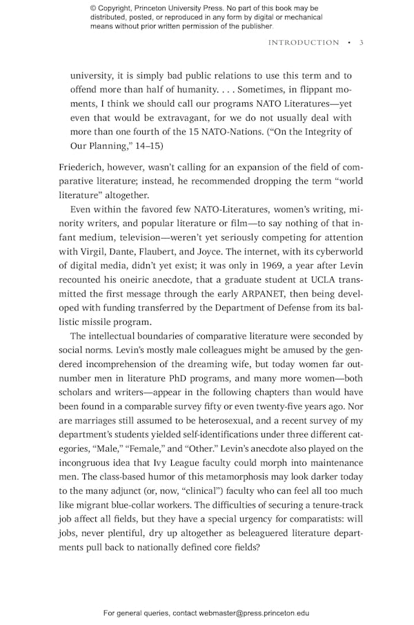 Comparing the Literatures | Princeton University Press