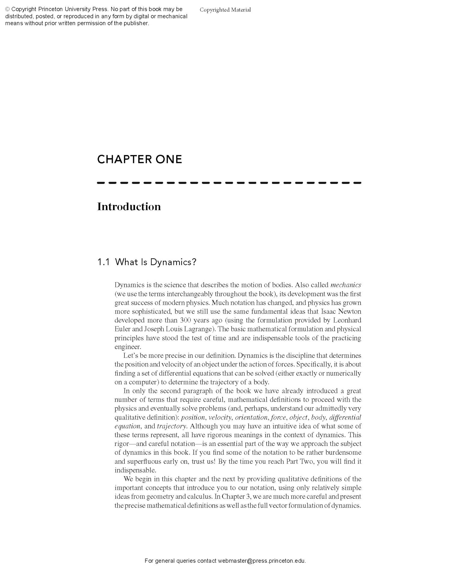 Engineering Dynamics | Princeton University Press