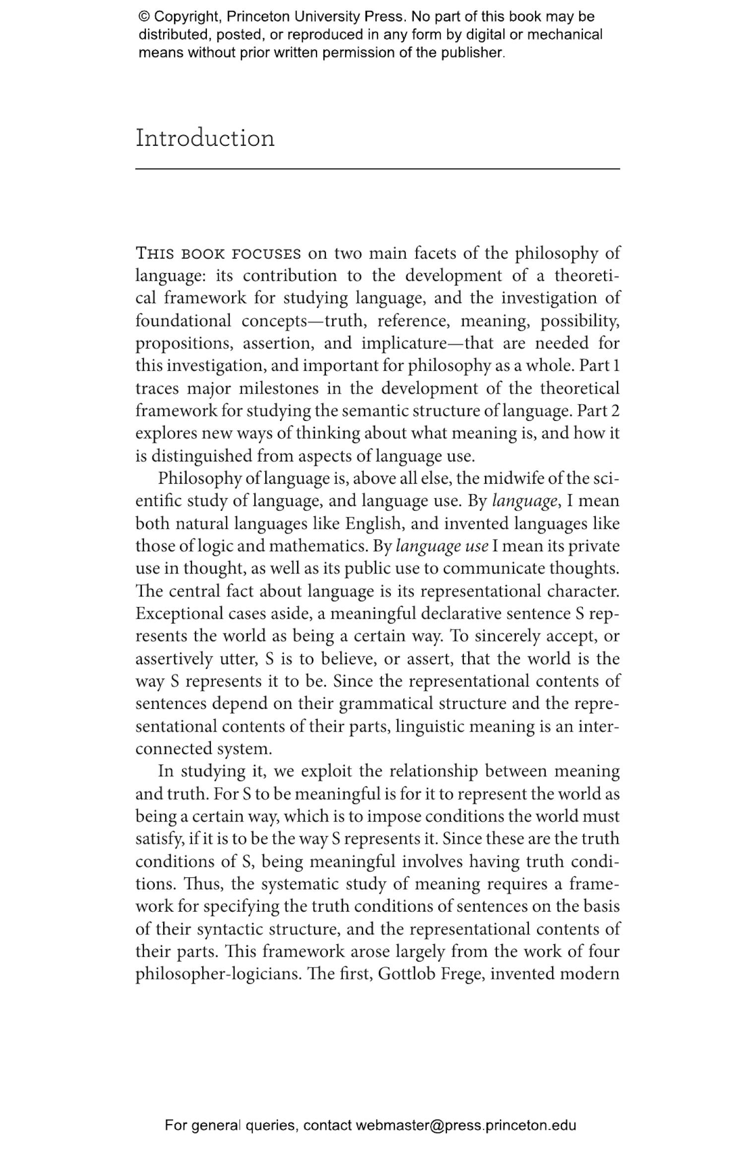 Philosophy of Language | Princeton University Press