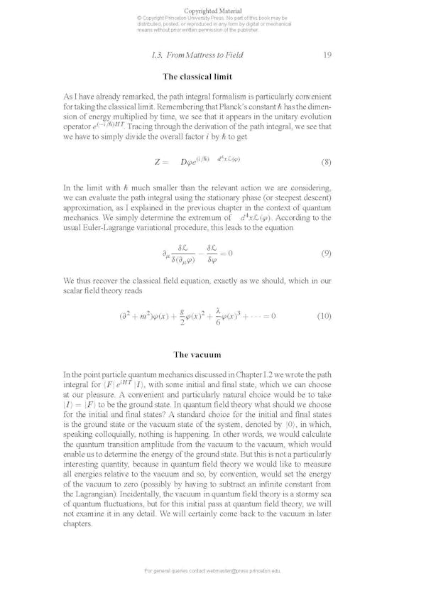 Quantum Field Theory in a Nutshell | Princeton University Press