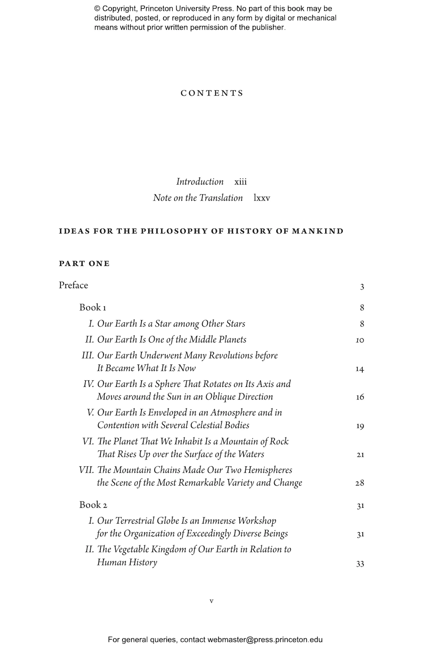 Ideas for the Philosophy of the History of Mankind | Princeton ...