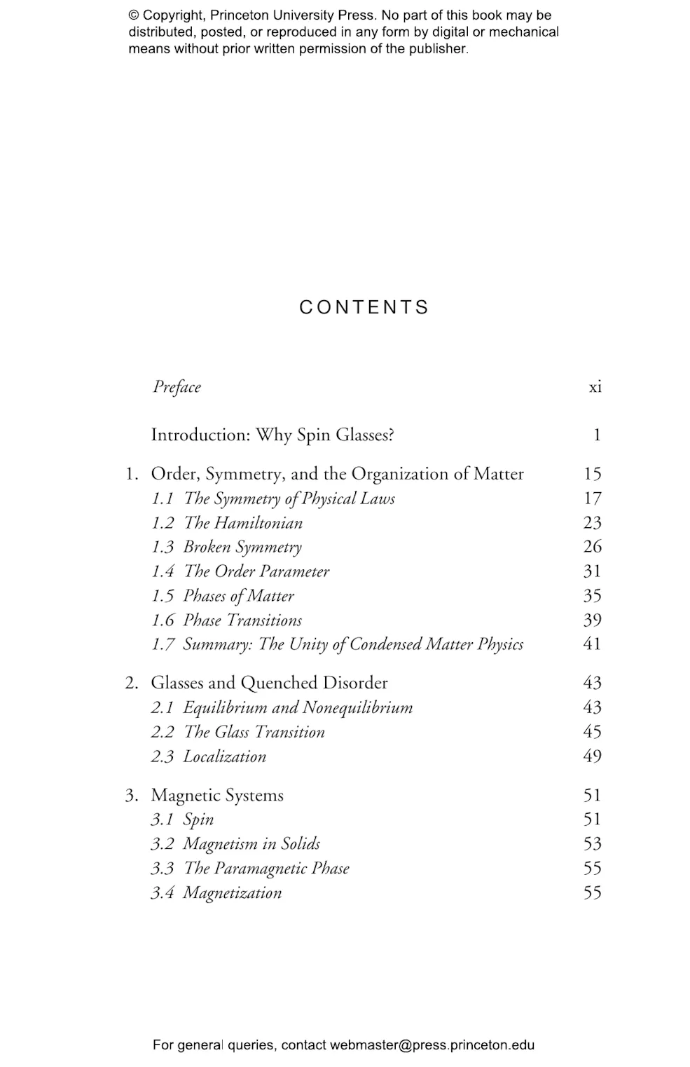 Spin Glasses and Complexity | Princeton University Press