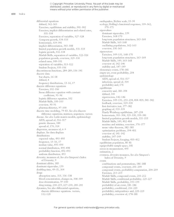 Mathematics for the Life Sciences | Princeton University Press