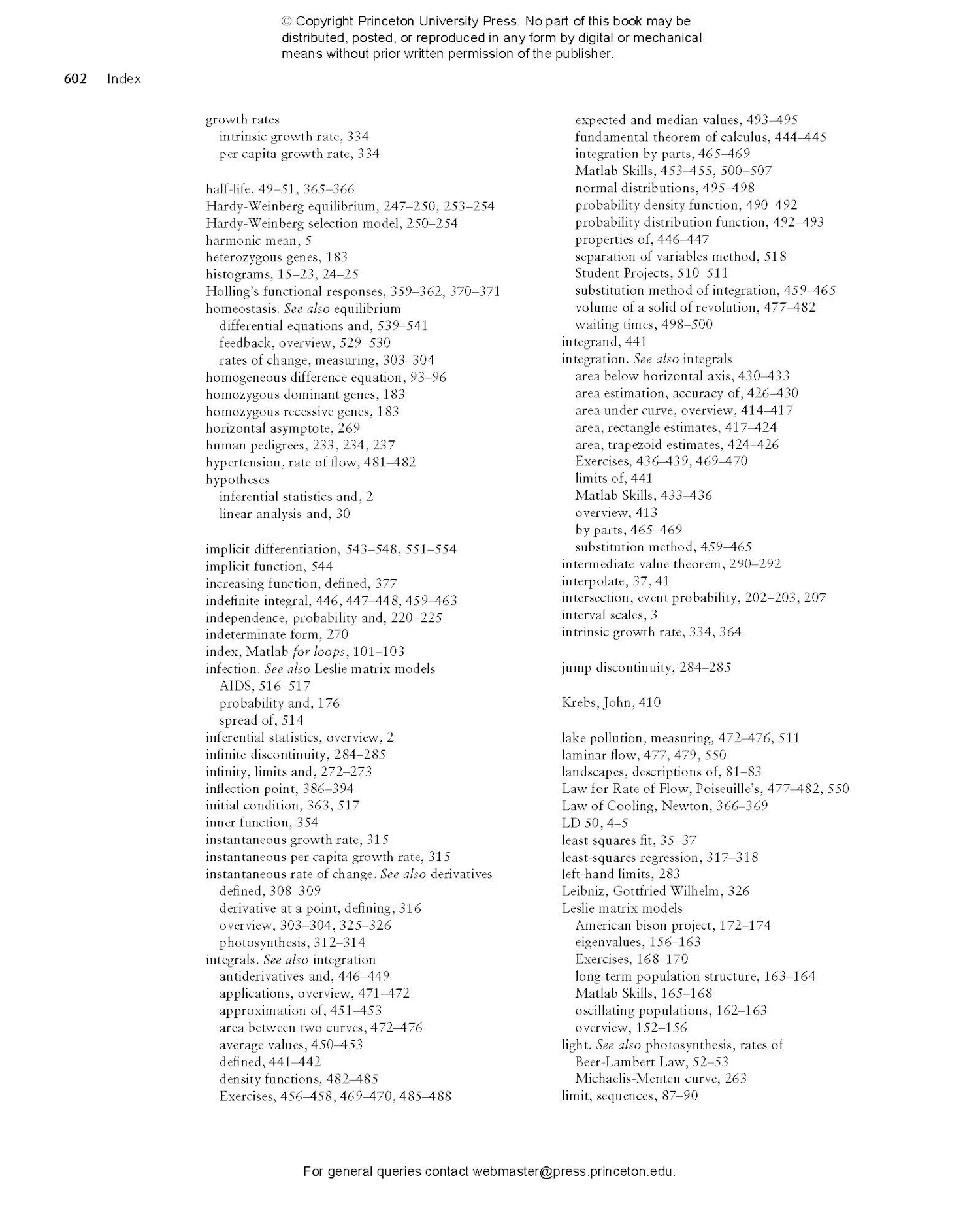 Mathematics for the Life Sciences | Princeton University Press