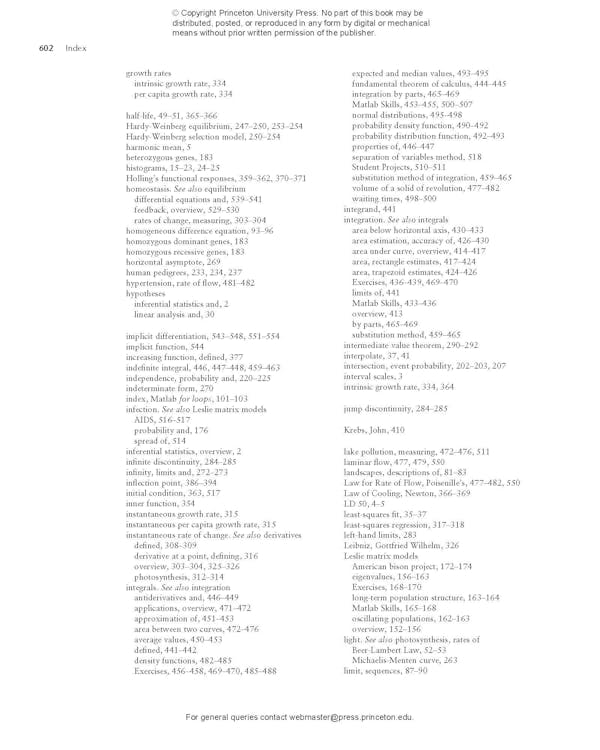 Mathematics for the Life Sciences | Princeton University Press