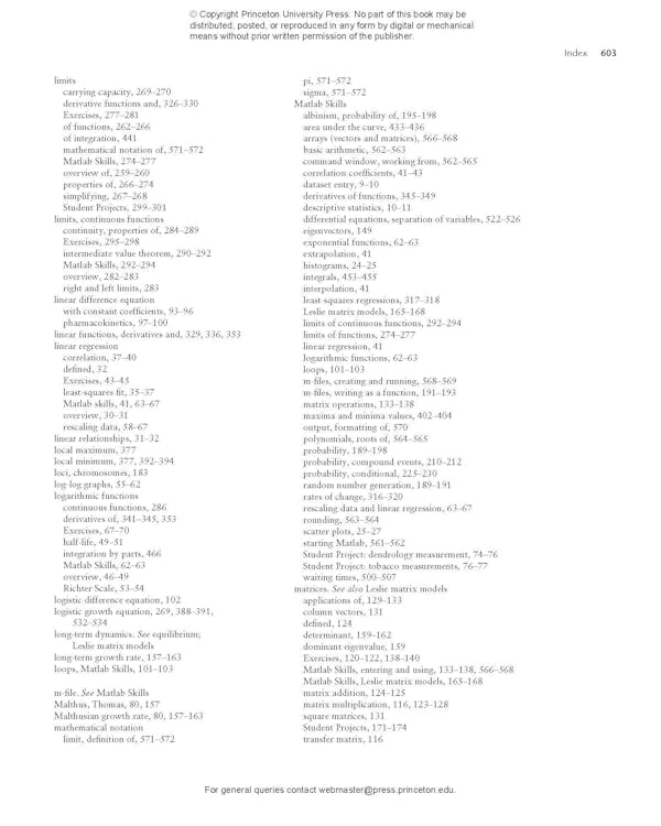 Mathematics for the Life Sciences | Princeton University Press