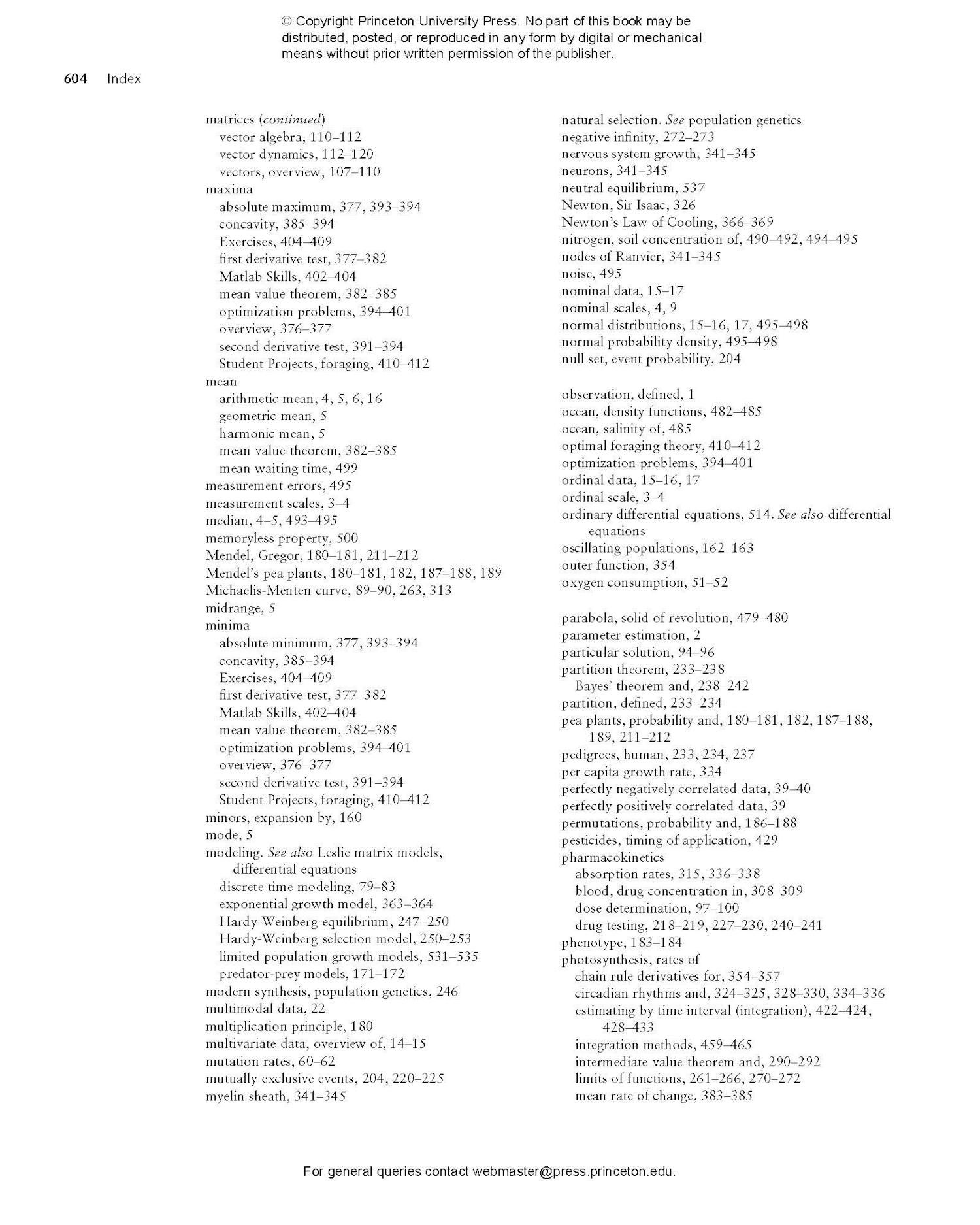 Mathematics for the Life Sciences | Princeton University Press