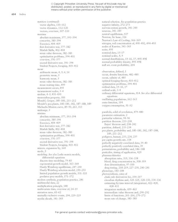Mathematics for the Life Sciences | Princeton University Press