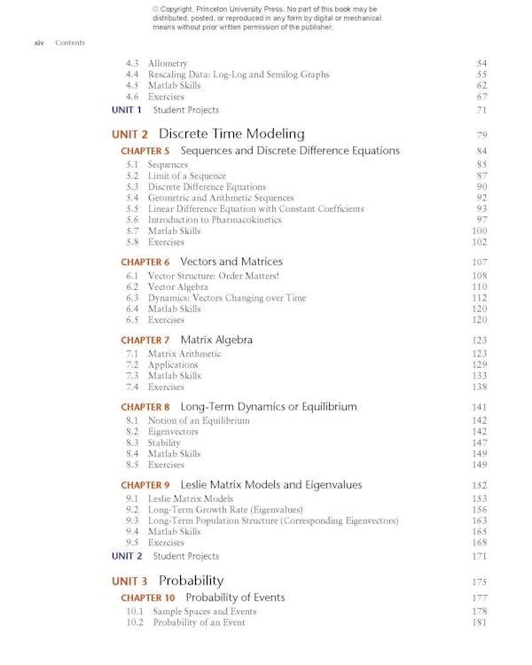 Mathematics for the Life Sciences | Princeton University Press