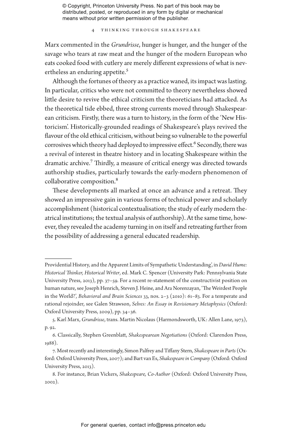 Thinking Through Shakespeare | Princeton University Press