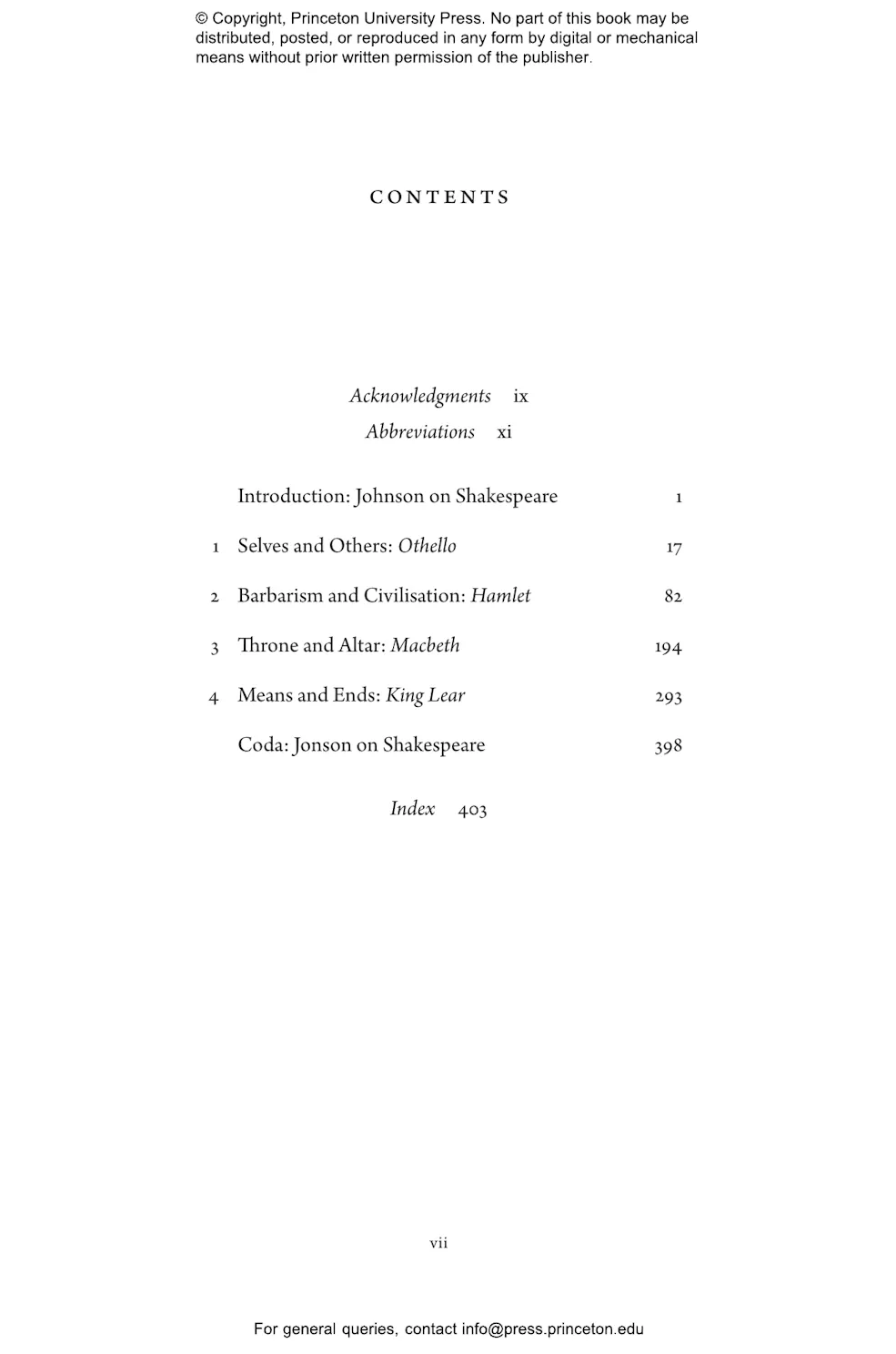 Thinking Through Shakespeare | Princeton University Press