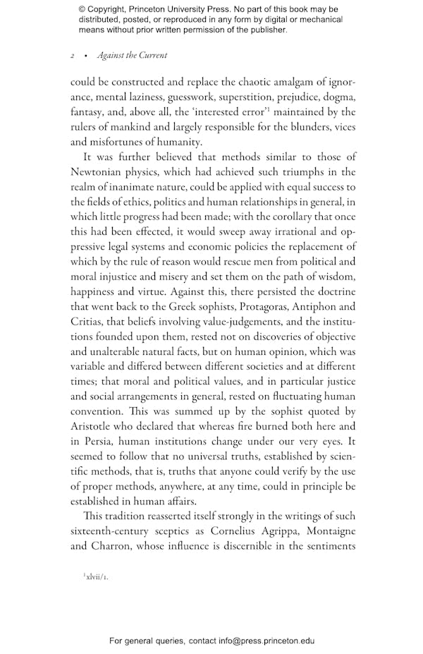 Against the Current | Princeton University Press