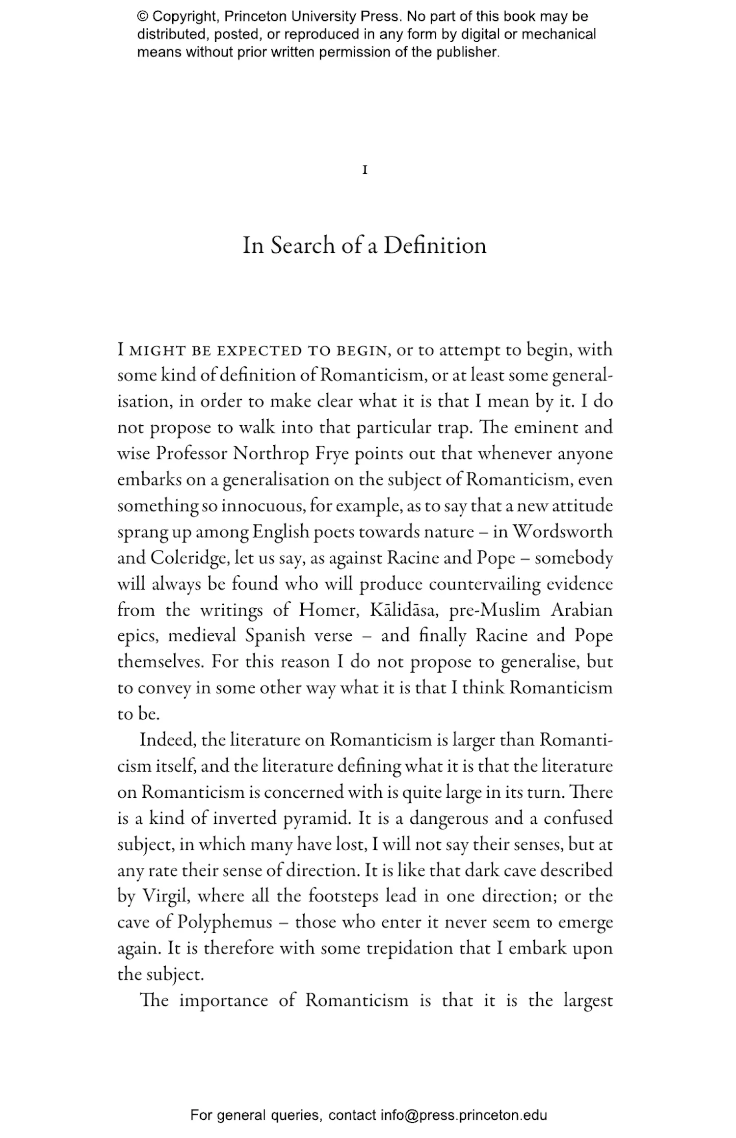 The Roots of Romanticism | Princeton University Press