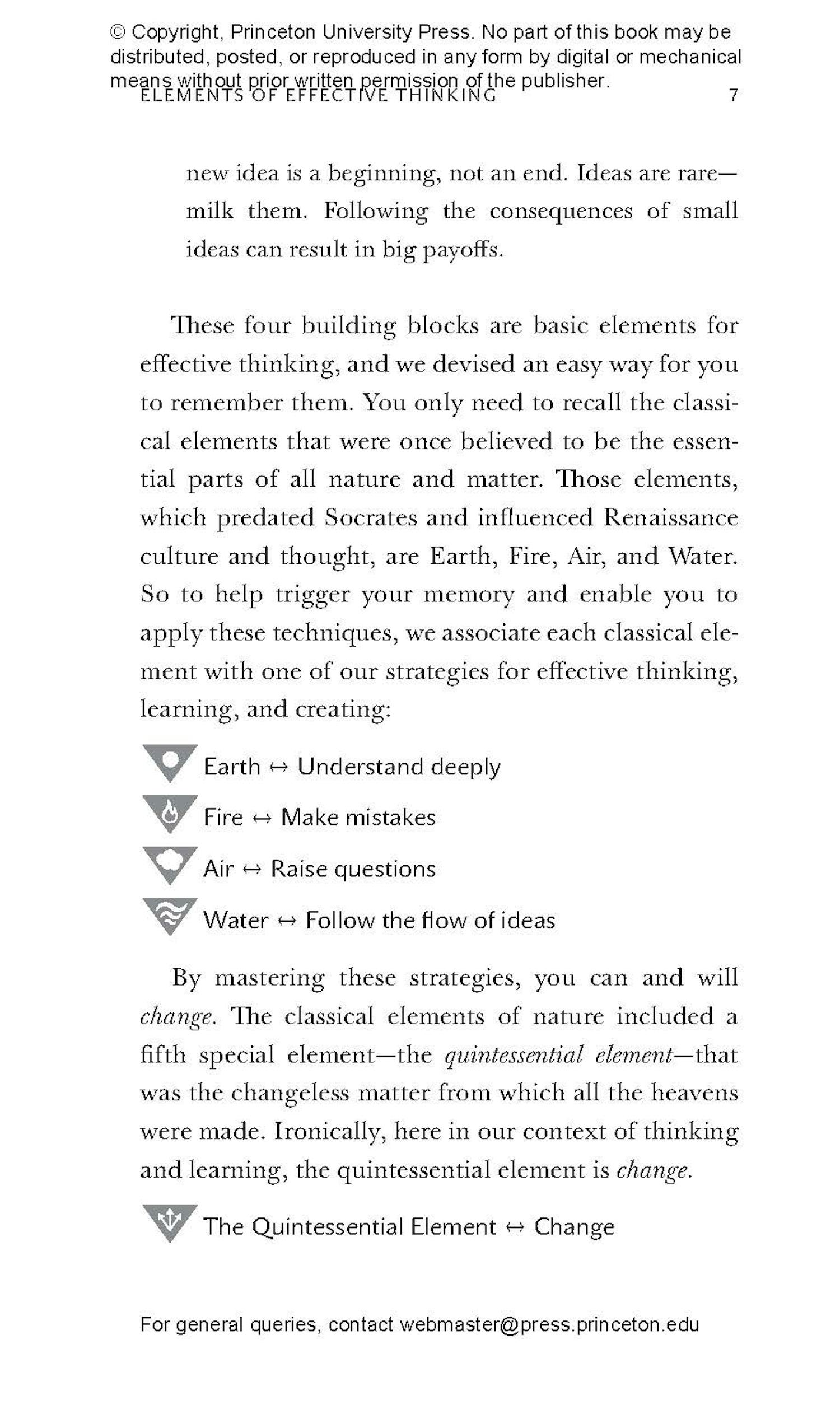 The 5 Elements of Effective Thinking | Princeton University Press