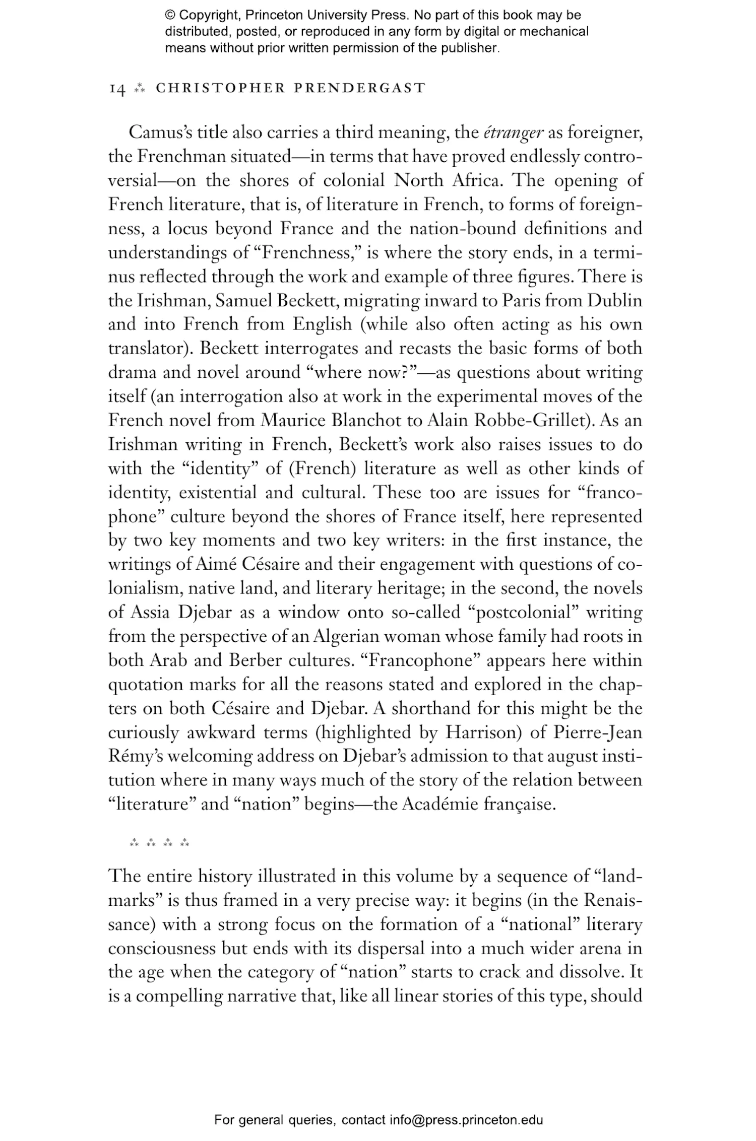A History of Modern French Literature | Princeton University Press
