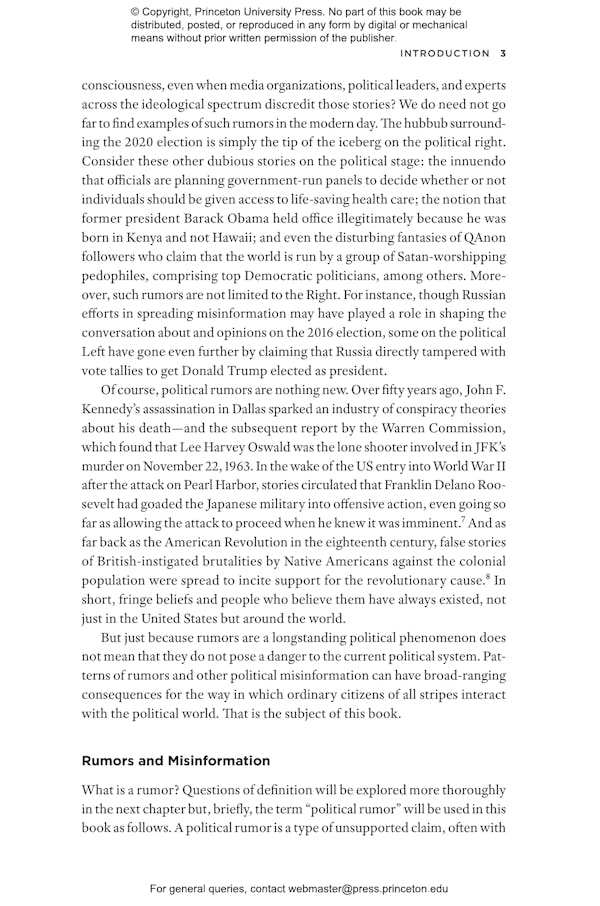 Political Rumors | Princeton University Press