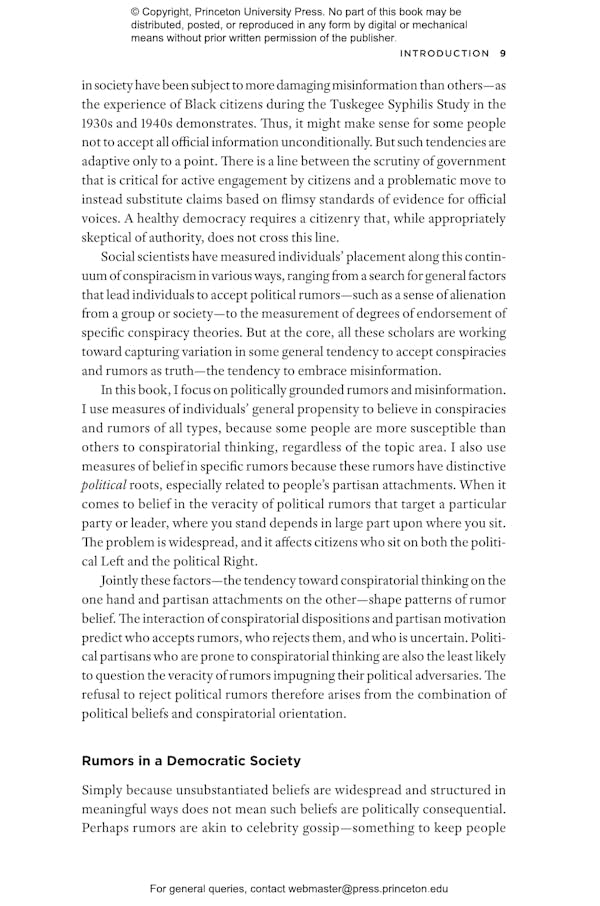 Political Rumors | Princeton University Press