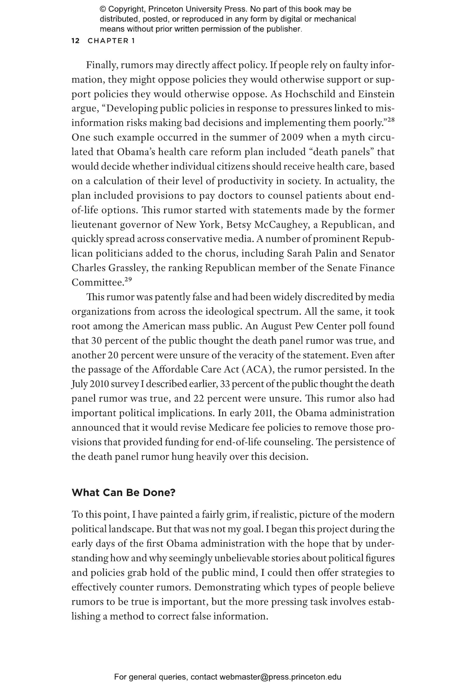 Political Rumors | Princeton University Press