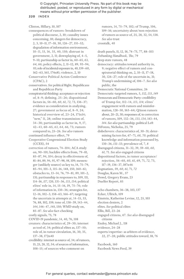 Political Rumors | Princeton University Press