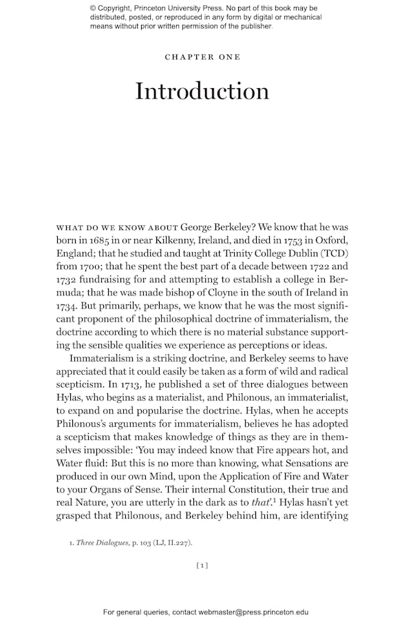 George Berkeley | Princeton University Press