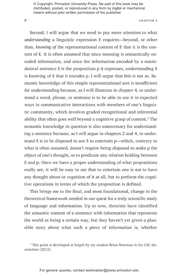 Rethinking Language, Mind, and Meaning | Princeton University Press