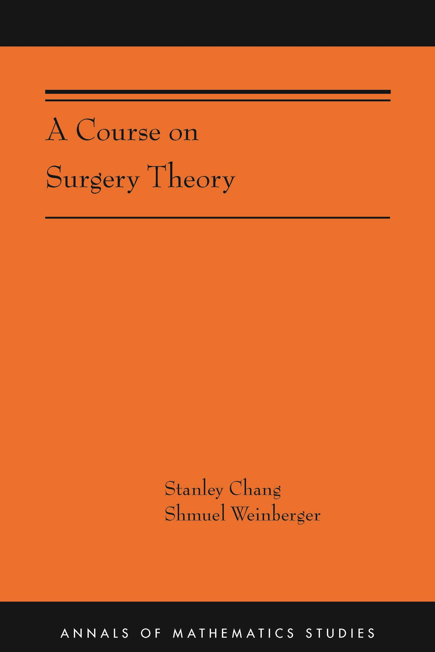 A Course on Surgery Theory | Princeton University Press