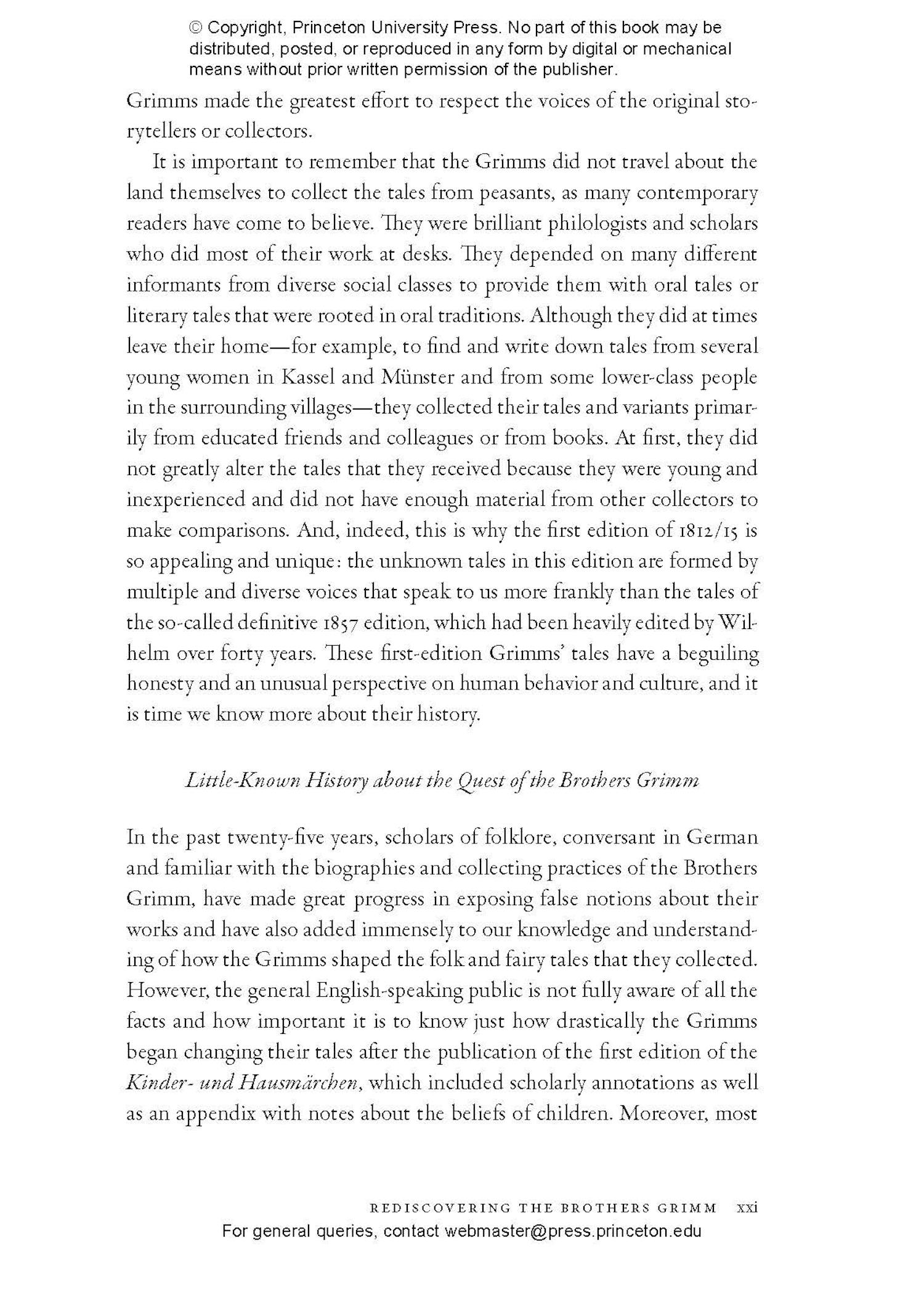 The Original Folk and Fairy Tales of the Brothers Grimm | Princeton ...