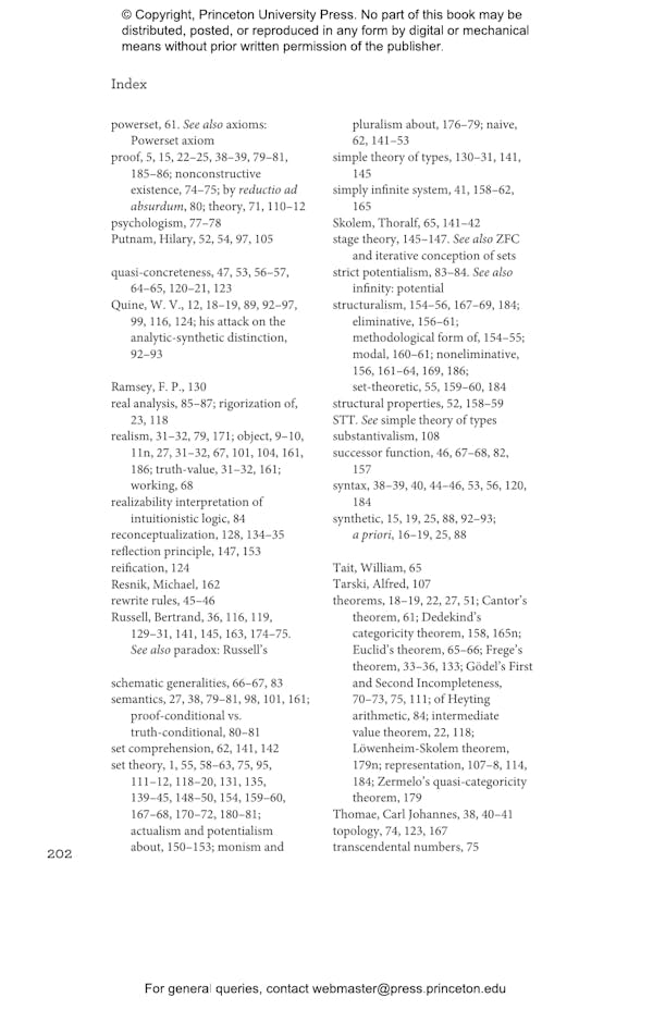 Philosophy of Mathematics | Princeton University Press