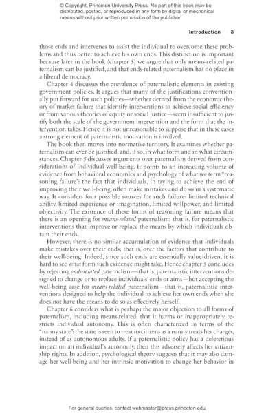 Government Paternalism | Princeton University Press