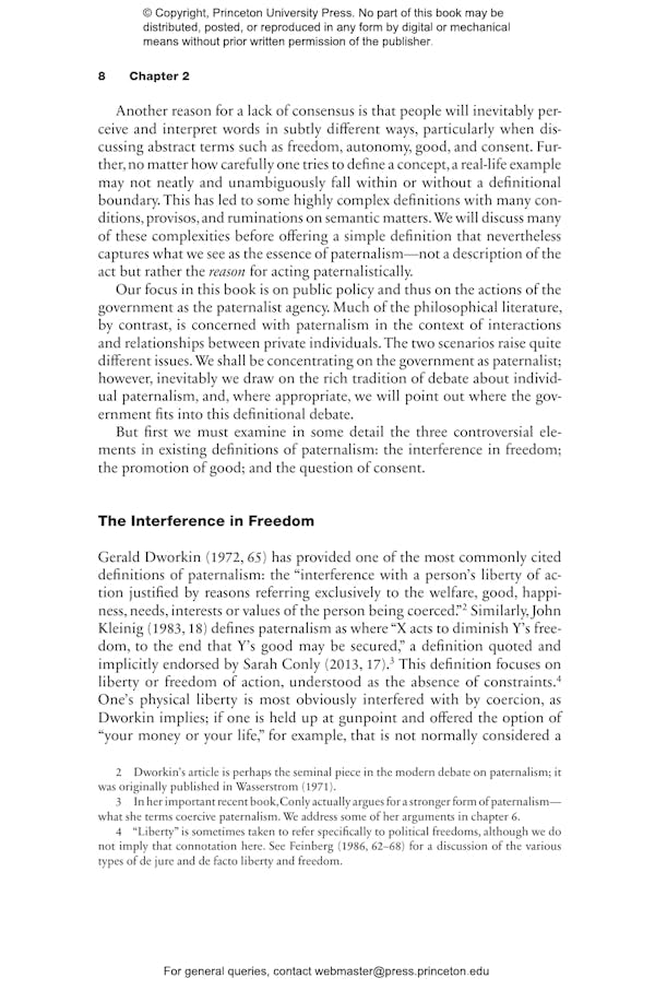 Government Paternalism | Princeton University Press