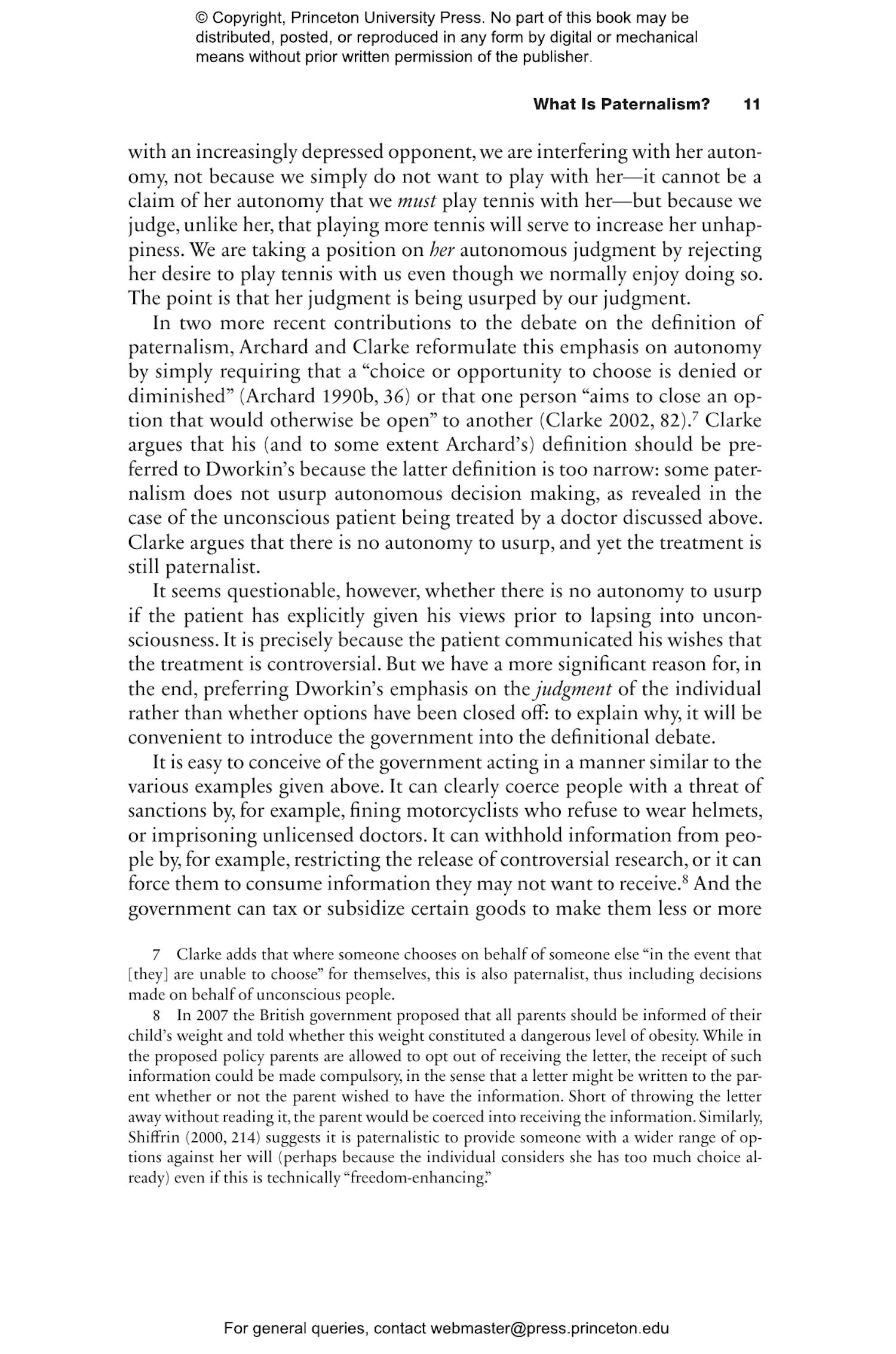 Government Paternalism | Princeton University Press