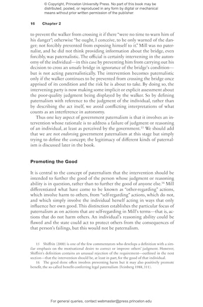 Government Paternalism | Princeton University Press