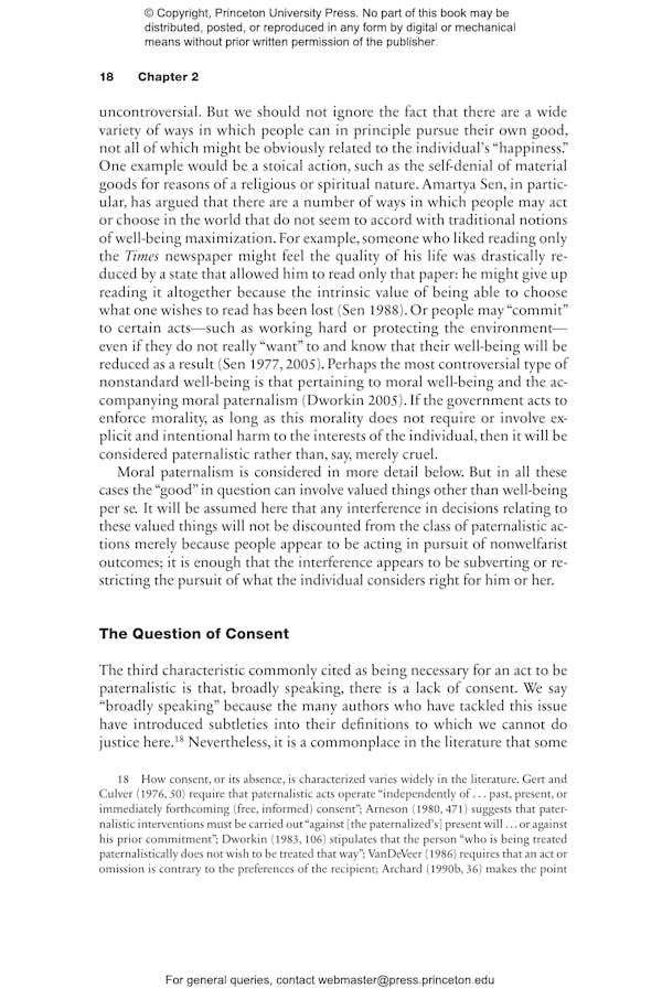 Government Paternalism | Princeton University Press