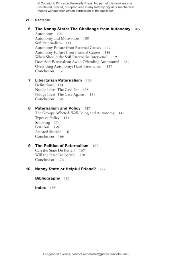 Government Paternalism | Princeton University Press