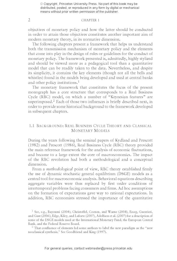 Monetary Policy, Inflation, and the Business Cycle | Princeton ...