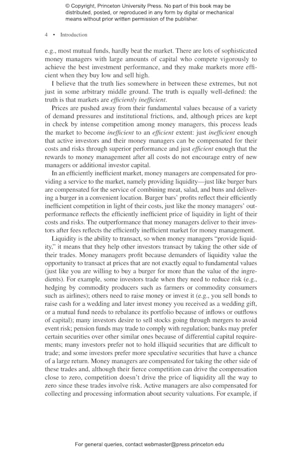 Efficiently Inefficient | Princeton University Press