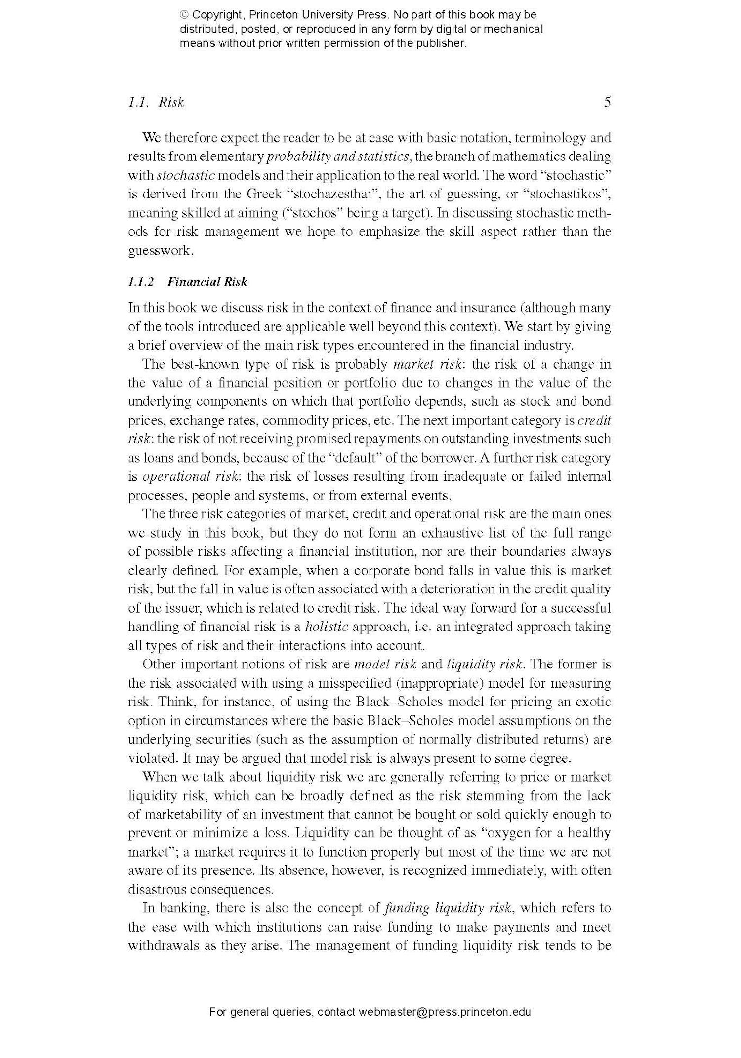 Quantitative Risk Management | Princeton University Press