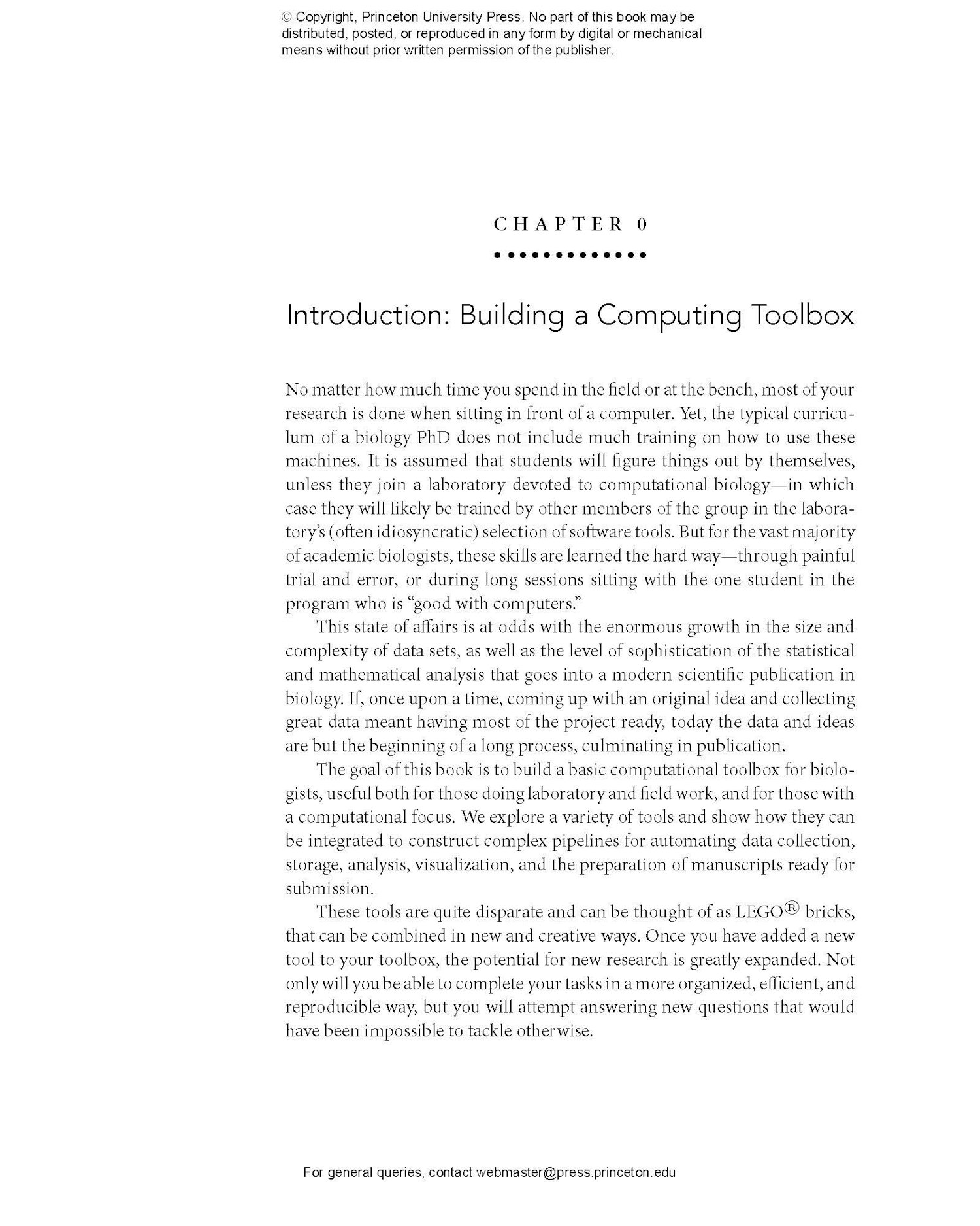 Computing Skills for Biologists | Princeton University Press