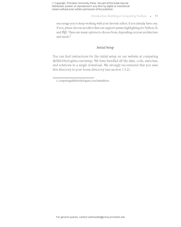 Computing Skills for Biologists | Princeton University Press