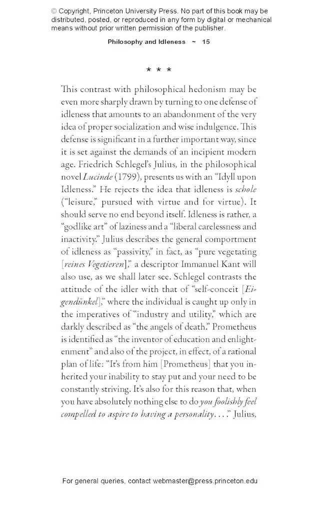 Idleness | Princeton University Press