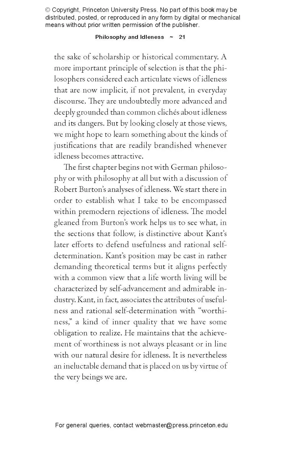 Idleness | Princeton University Press