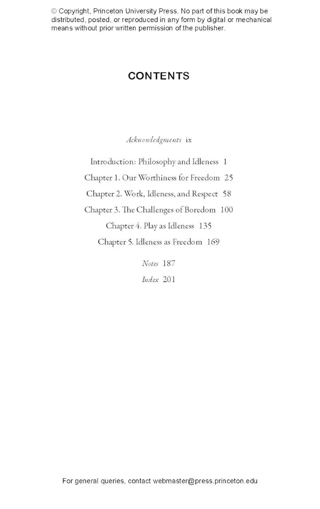 Idleness | Princeton University Press